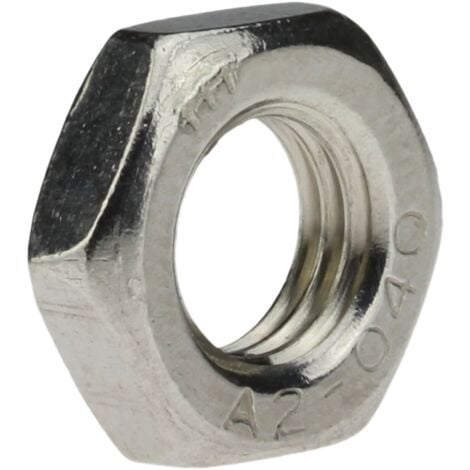 Reidl DIN 439 Sechskantmuttern, Feingewinde M 24 x 2, niedrige Form, mit Fase Form B A2 blank