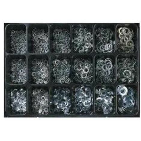 E-NORMpro Montagekoffer Nr. 36 DIN6798/137 Fächerscheiben- und Federscheiben-Sortiment