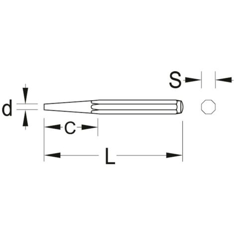 Gedore Montierspitze 500x20x5 mm