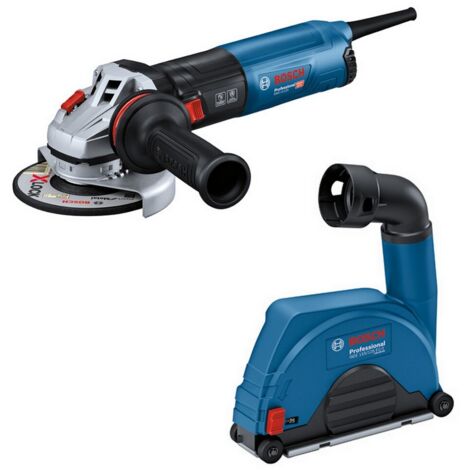 Bosch Combi-Set: Winkelschleifer GWS 14-125 + Absaughaube GDE 115/125 FC-T
