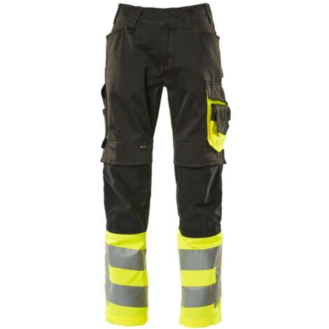 Mascot Leeds Arbeitshose Gr. 90C52 schwarz/hi-vis gelb