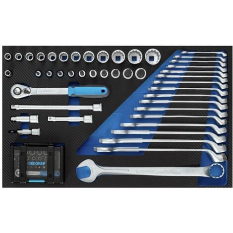 Gedore Werkzeugsortiment in CT-Einlagen 173tlg