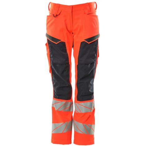 Mascot Damen-Bundhose 19578-236-22210 Gr. 38 hi-vis rot/schwarzblau