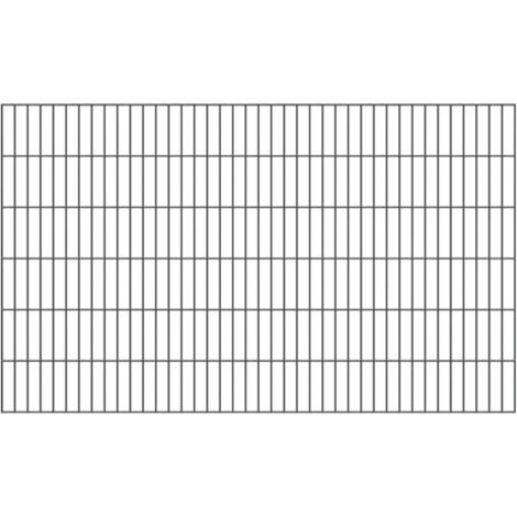 ALBERTS Doppelstab-Gittermatte, verz.anthr, BxH2000x1200mm, Draht-Ø6/5/ ...