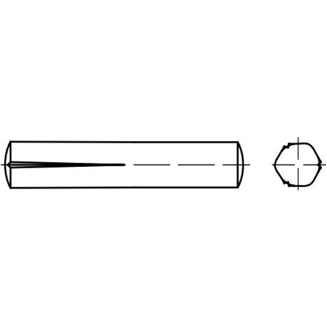 Reidl DIN 1472 Paßkerbstifte 8x25 A1/1.4305 blank