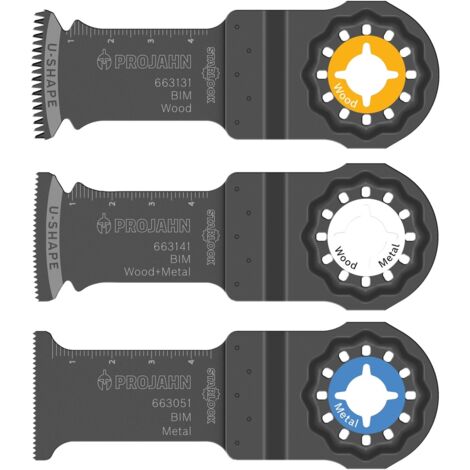 Projahn Tauchsägeblätter Set für Holz u. Metall, BIM Starlock, 32mm x ...