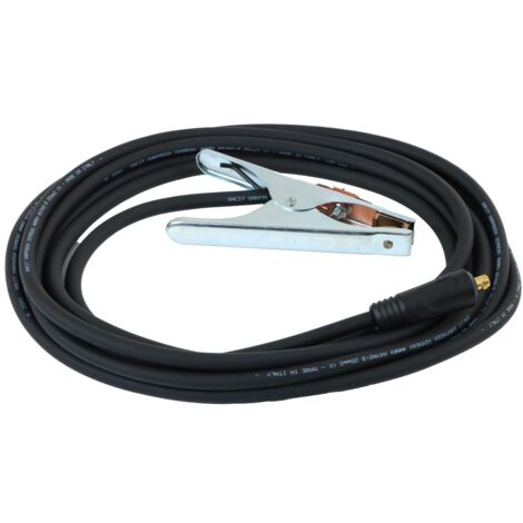 Elmag ELMAG Massekabel 35mm², 5 Meter, 400A Masseklemme SteckerØ 13mm ...