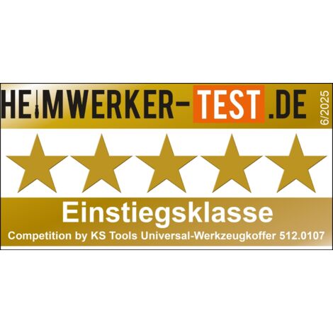 KS Tools COMPETITION 1/4+1/2 Universal-Werkzeug-Satz, 106-tlg.
