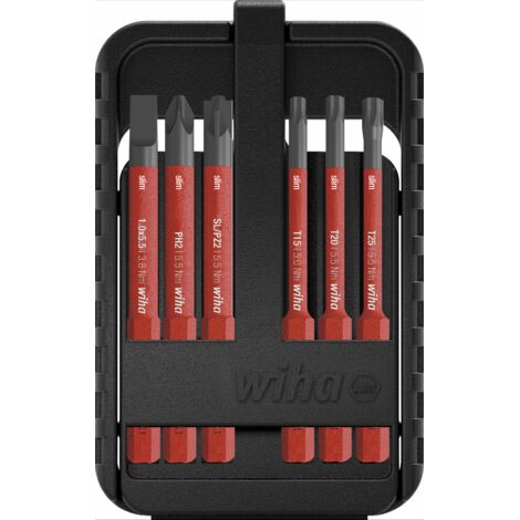 Wiha Bit Set slimBit electric gemischt, 6-tlg. (45804)