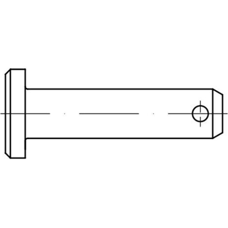 Reidl ISO 2341 Bolzen mit Kopf, 12x30 Stahl galvanisch verzinkt farblos ...