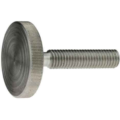 Reidl DIN 653 Rändelschrauben, niedrige Form M 10 x 50, Stahl blank