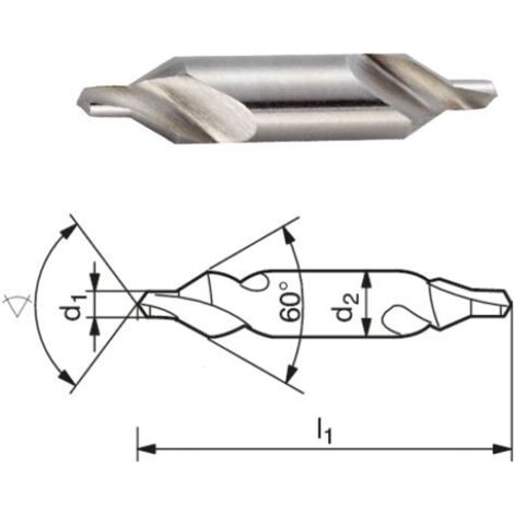 ELMAG Zentrierbohrer DIN 333 Form A, Bohr.Ø 4,00 x Schaft.Ø 10 mm, L ...