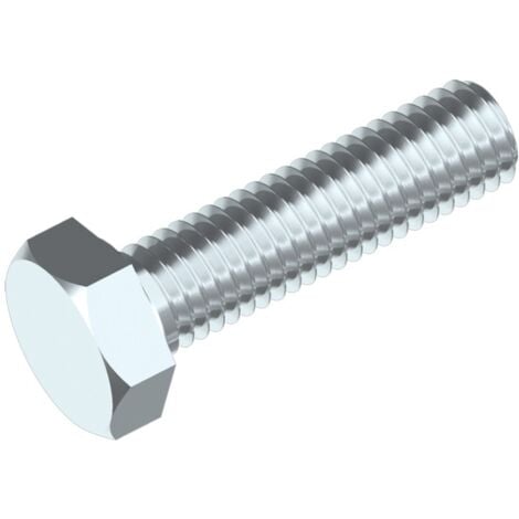 Reidl DIN 933 Sechskantschraube mit Gewinde bis Kopf M 30 x 100, 10.9 verzinkt farblos