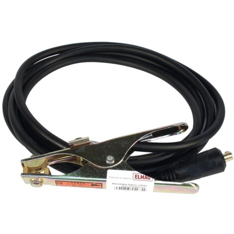 ELMAG Massekabel 35qmm, 3 Meter, SteckerØ 13mm 35/50, komplett montiert