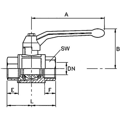 Riegler Kugelhahn schwere Ausführung, Handhebel, IG/IG, MS vern., G 3/8