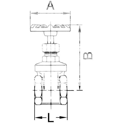 Riegler Muffen-Absperrschieber, Edelstahl 1.4401/1.4408, G 2, DN 50