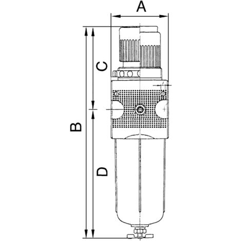 Riegler Filterregler »multifix«, Metallbehälter u. Sichtrohr, BG 3, G 1/2