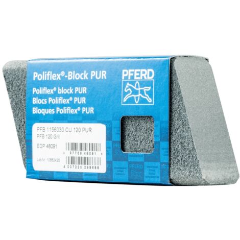 PFERD Poliflex Schleifblock 30x60x115 mm Bindung PUR SIC120 für ...