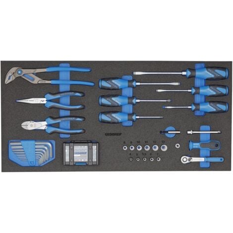 Gedore Werkzeugsortiment in CT-Modul 65-tlg.