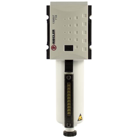 Riegler Filter »FUTURA« mit Metallbeh., Sichtrohr, 5 µm, BG 4, G 3/4, VA