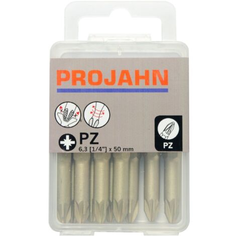 PROJAHN 1/4" STAR Bit, L 50mm PZ2 ZrN, 10er Pack