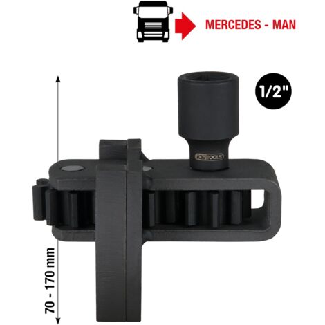 KS Tools 1/2 Motor-Durchdrehvorrichtung für Mercedes / MAN, 100 mm