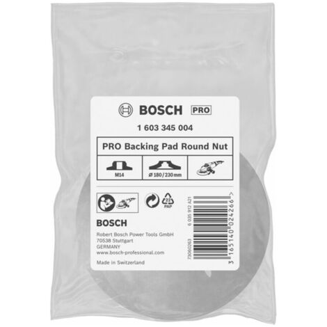Bosch PRO Backing Pad Round Nut M14 180 230 mm - 1603345004