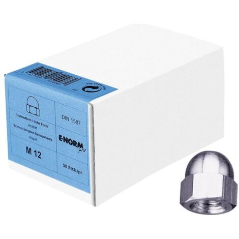 Reidl DIN 1587 Sechskant-Hutmutter, hohe Form M 20, Stahl galvanisch verzinkt