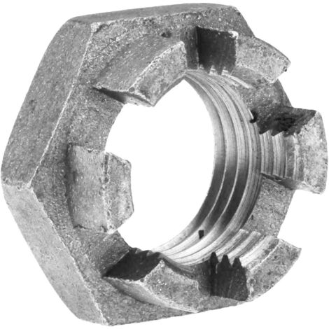 Reidl DIN 937 Kronenmuttern, niedrige Form, M 12, A2 blank