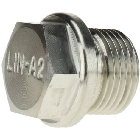 Reidl DIN 910 Verschlussschrauben mit Außensechskant, zylindrisches Rohr-Gewinde 1/4 x 21, A2 ...