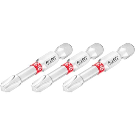 Hazet Bit, Sechskant massiv 6,3 (1/4), Kreuzschlitz Profil PH, PH3, Anzahl Werkzeuge: 3, Art.Nr ...