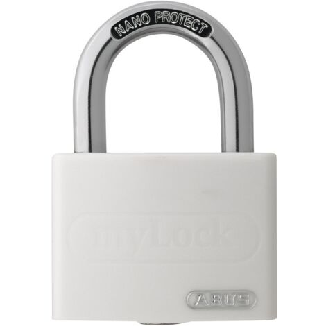 ABUS Vorhangschloss Aluminium T65AL/40 weiß gl.-6402