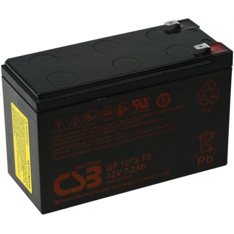 CSB Standby Batería plomo adecuada para APC Back-UPS BP500 12V 7,2Ah