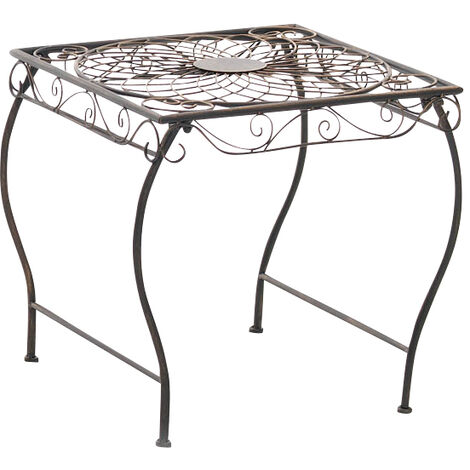 Eisentisch Zarina, 50 x 45 cm bronze
