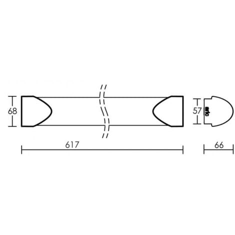 POP LED Réglette LED Salle d'eau (vol.2) IP44 IK07 19W 4000K 1150lm ...