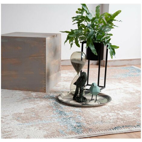 Tapis design effet brillant rectangle Miracle Vert d'eau 240x340