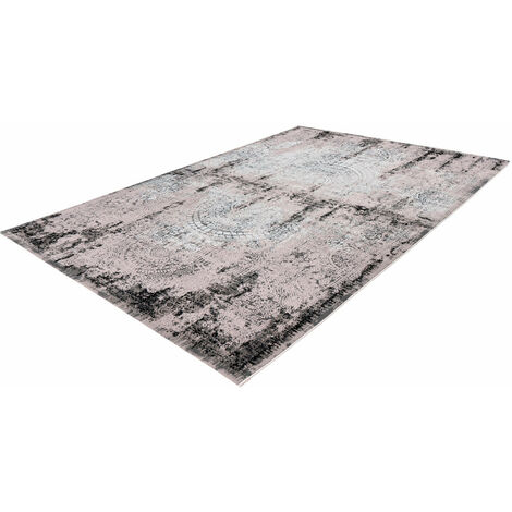Tapis design effet brillant rectangle Miracle Gris 80x150