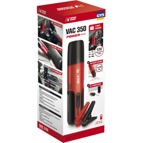 Booster lithium12V combiné aspirateur Nomad Power Vac 350 GYS