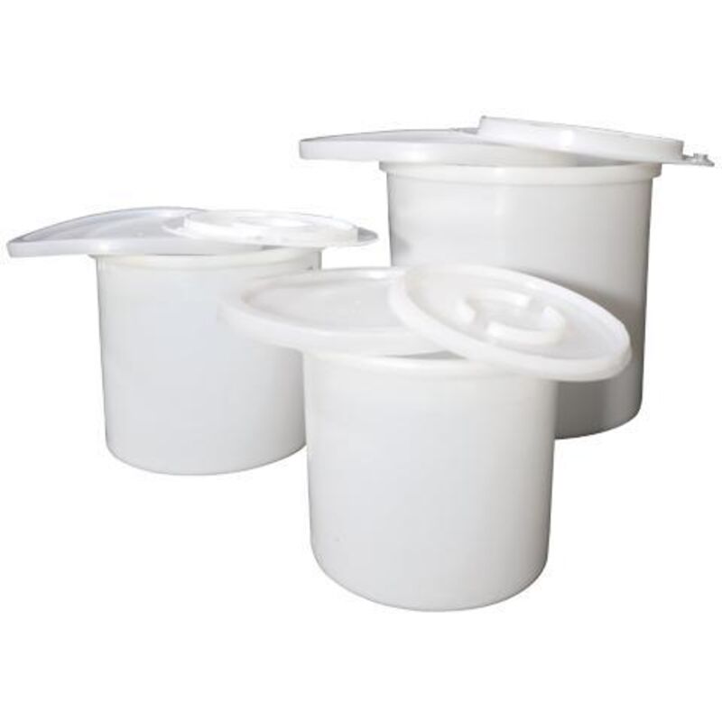 CONTENITORE BIANCO CON COPERCHIO LT.8 LPS