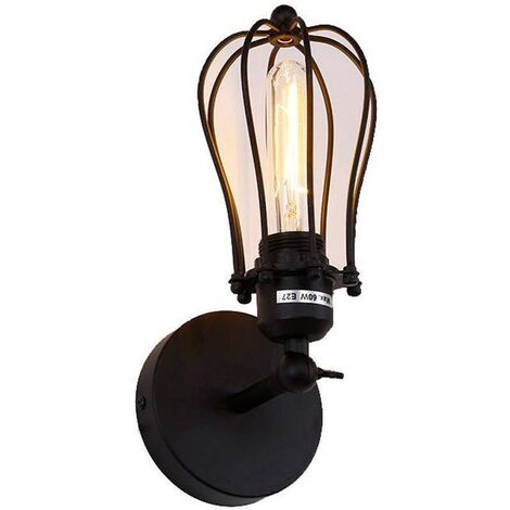Applique vintage inclinable noir