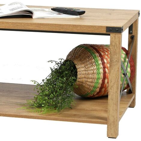 Table basse angles et croisillons Jane