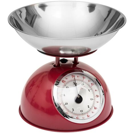 Balance De Cuisine R tro Rouge 5kg Balance De Cuisine R tro Rouge 5kg