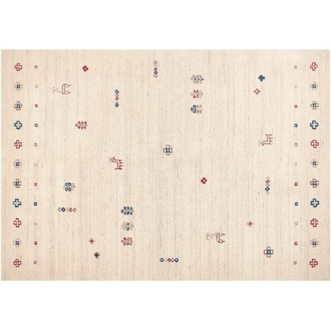 Tapis Gabbeh Moderne en Laine Gabbeh Motif Ludique Fait Main 200 x 300 ...