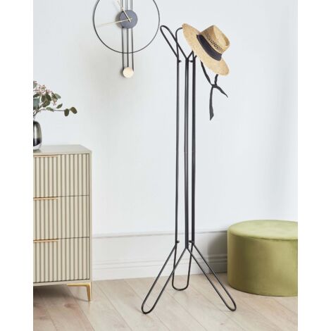 Porte-Manteau Moderne en Fer Porte Veste Noir Britton