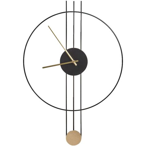 Horloge Murale Suspendue 44 x 65 cm Design Moderne Minimaliste Pendule ...