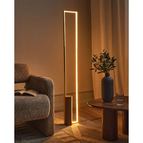 Lampadaire LED Moderne Abat-Jour en Aluminium Base en Fer Éclairage ...