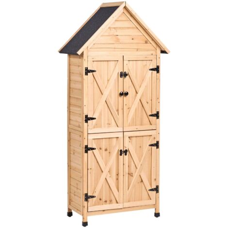 Abri de Jardin en Bois de Sapin Résistant aux UV et à l\'Eau ...