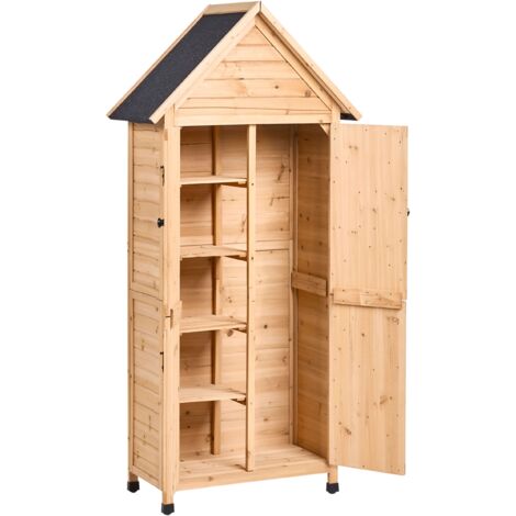 Abri de Jardin en Bois de Sapin Résistant aux UV et à l\'Eau ...