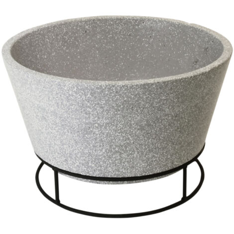 Braséro céramique look ciment Esschert Design BV