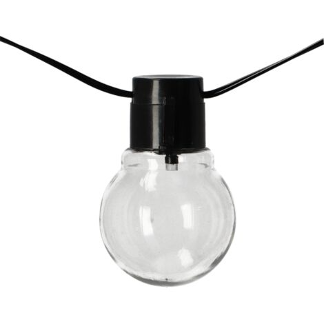Support de Table Noir avec Lampes Solaires Esschert Design BV